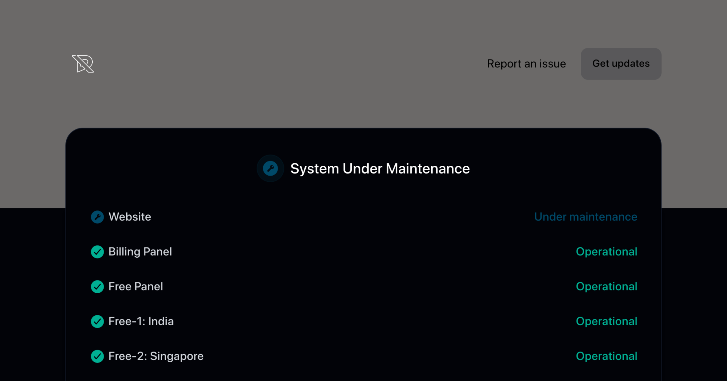 Ryzen Cloud - Status